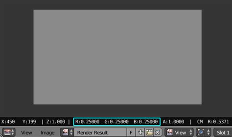 workflow how to visualize a value resulted from math node blender