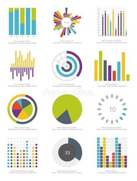 Pie Chart Parts For Infographic Circle Sections 4 8 12 Percent Graph Diagrama Statistic