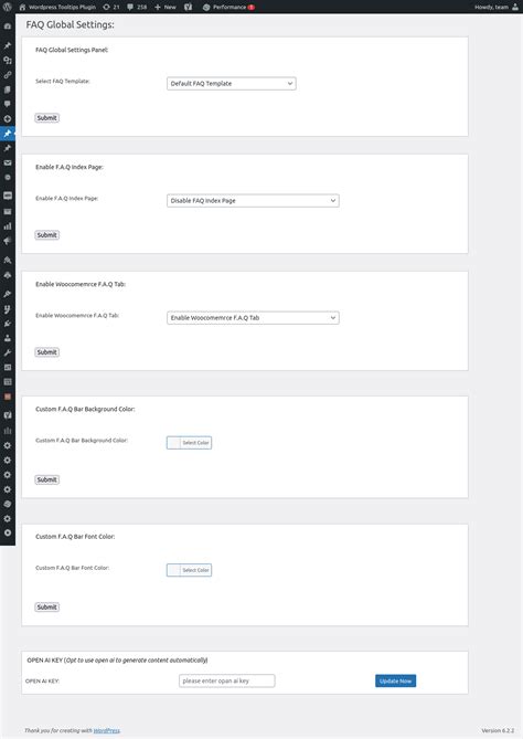 Support Customize The Background Color Of The Faq Questions Wordpress Faq With Tooltips Free