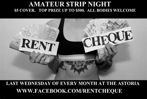 RENT CHEQUE AT THE A TORIA