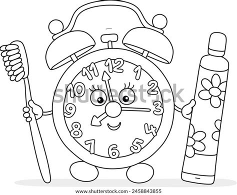 Funny Colorful Alarm Clock Character Friendly Stock Vector Royalty Free 2458843855 Shutterstock