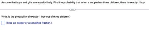 Solved Assume That Babes And Girls Are Equally Likely Find Chegg Com