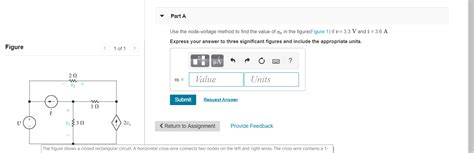 Solved Part A Use The Node Voltage Method To Find The Value Chegg