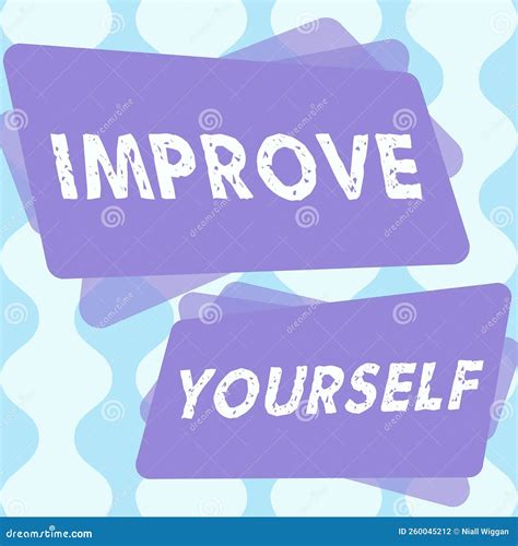 Text Caption Presenting Improve Yourself Internet Concept To Make Your