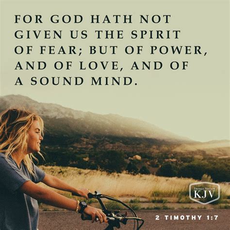 Kjv Verse Of The Day 2 Timothy 1 7