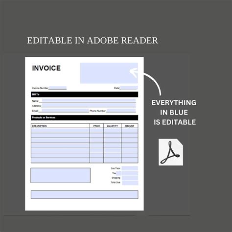 Editable Invoice Template Pdf Microsoft Word Invoice For Freelancers And Small Business
