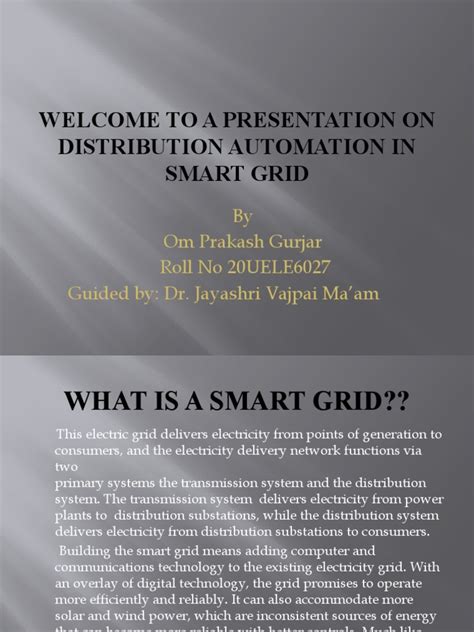 Optimizing Electricity Distribution With Automation Technologies An