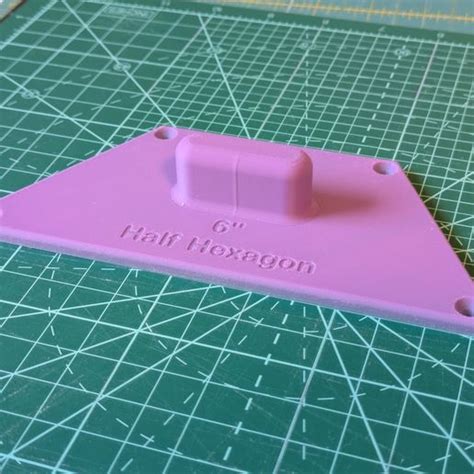 🧑🔧 6 Half Hexagon Quilting Guide・free 3d File For 3d Printing・cults 🧑🔧 6 Half Hexagon Quilting Guide・free 3d File For 3d Printing・cults