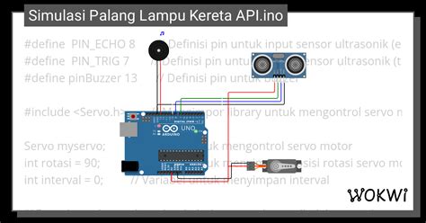 Palang Otomatis Wokwi Esp32 Stm32 Arduino Simulator