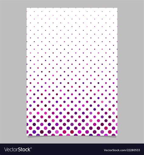 Circle Pattern Flyer Template Page Background Vector Image