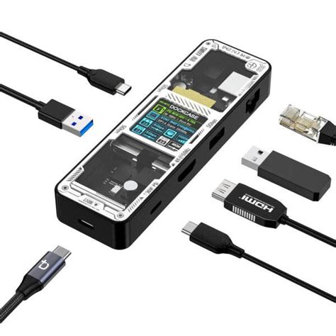 Dockcase 6 In 1 Explorer Edition Visual Smart Usb C Hub Adatun