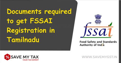 Documents Required To Get Fssai Food Safety Registration