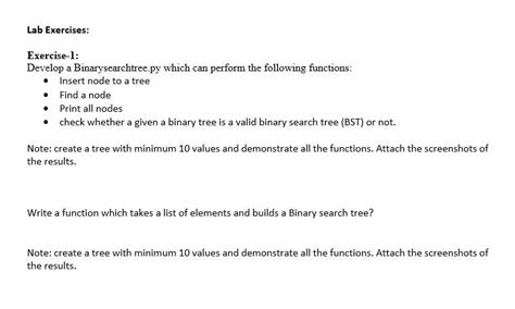Solved Lab Exercises Exercise 1 Develop A