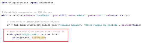 Generate MDX Queries From Cubeview