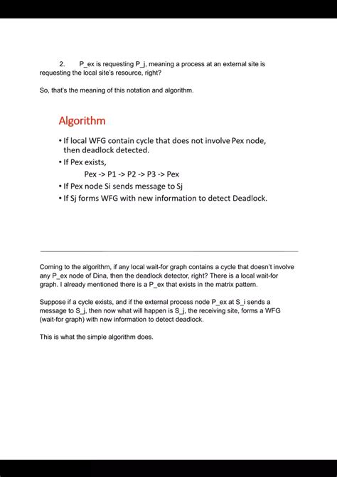 Pathpushing Algorithm In Distributed Deadlock Detection Lecture Note Edubirdie
