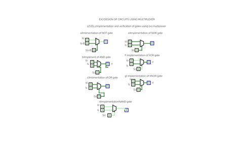 Circuitverse Ex7design Of Circuits Using Multiplexer