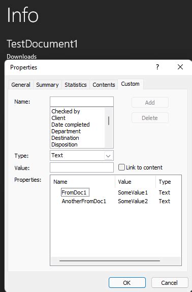 Copy Custom Document Properties To Another Document W Omnidocs