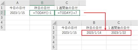 Excelの今日の日付を関数で自動更新する方法