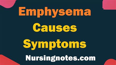 Emphysema Symptoms