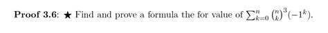 Solved Proof 3 6 Find And Prove A Formula The For Value Chegg Com