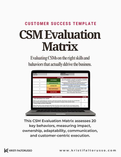 Csm Performance Evaluation Matrix Kristi Faltorusso