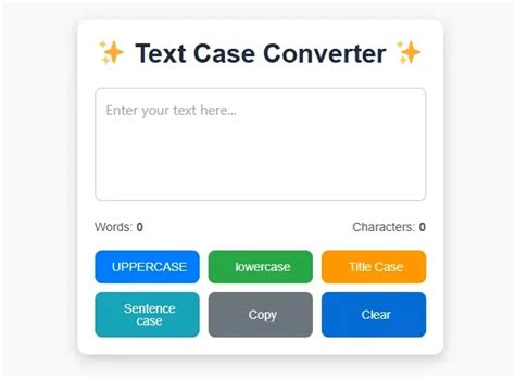 Text Case Converter Lowercase Uppercase Sentence Case