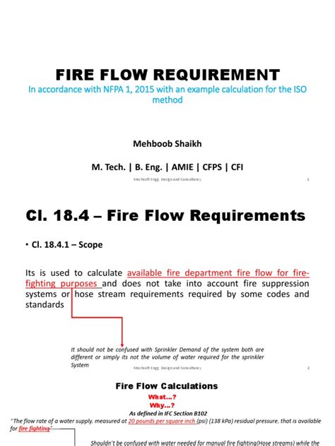 Fire Flow Requirement Pdf Fire Sprinkler System