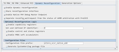 solved arria 10 cannot access transceiver atx pll reconfiguration