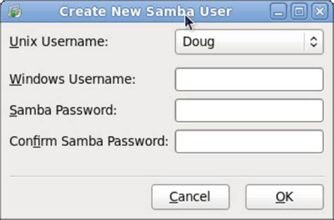 network administration configuring samba users dummies