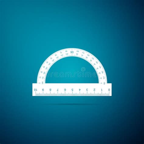 Protractor Grid For Measuring Degrees Icon Isolated On Blue Background Tilt Angle Meter