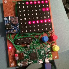 Raspberry Pi Zero Word Clock Piday Raspberrypi Raspberry Pi Adafruit Industries Makers