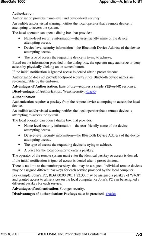 Widcomm WBG 1000 Bluetooth Network Access Point Bluegate1000 User Manual