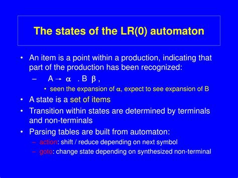 Ppt Table Driven Parsing Powerpoint Presentation Free Download Id