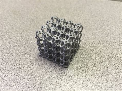 3d Printed Aluminum Lattice Cube Weighs Just 3 9g And Holds Up To 900lbs