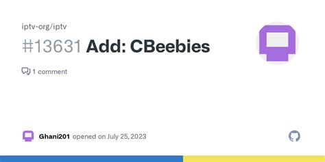 add cbeebies · issue 13631 · iptv org iptv · github
