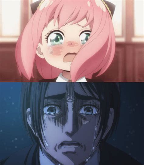 Anya Crying Vs Eren Crying By Lahikaanwar On Deviantart
