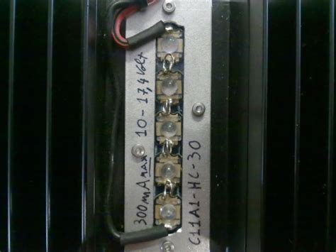 Fig S6 Array Of 5 Leds Mounted On Aluminium Heat Dissipator