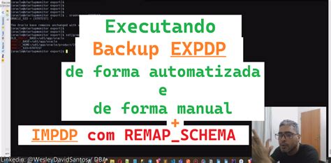 Vantagens De Automatizar Um Backup E Executando Expdp E Impdp Com Remapschema