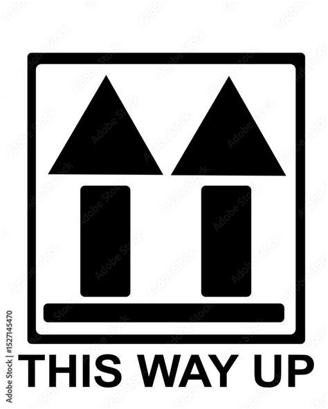 Photography Poster Vector Illustration Of This Way Up Logo Featuring