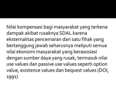 Ppt Perhitungan Nilai Kompensasi Metode Resource Equivalency