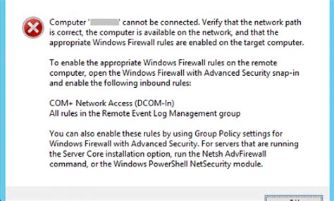 Unable To Access Event Viewer On A Remote Computer Alexander S Blog