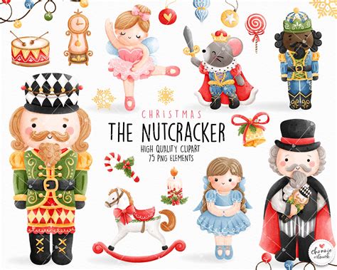 The Nutcracker Clipart Nutcracker Ballet Clipart Nutcracker Etsy