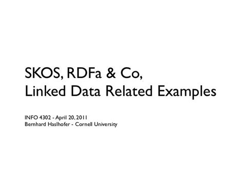 skos rdfa microformats microdata
