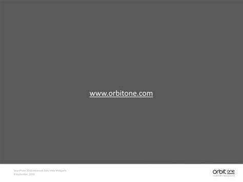 Sharepoint 2010 Data View Webparts Advanced Editing Methods Ppt