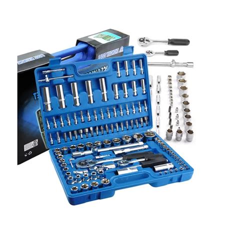 Комплект от 108 части тръбни в 6 хромирани ъгъла с тресчотка и адаптери 1 2 1 4 Emag Bg