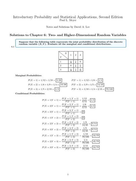chapter 6 two and higher dimensional random variables pdf