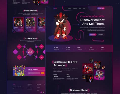 Nft Landing Page Design Behance