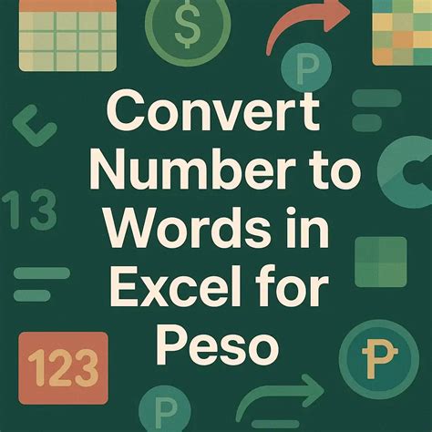 How To Convert Number To Words In Excel For Peso 2 Ways Excel Insider