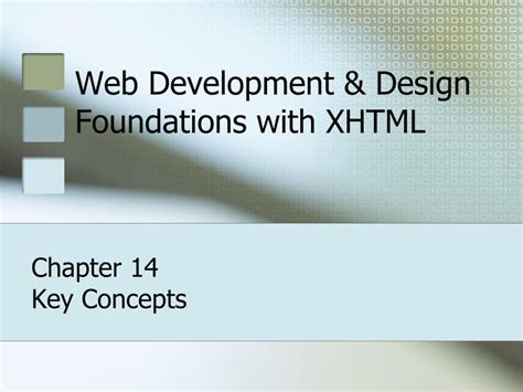 Ppt Web Development And Design Foundations With Xhtml Powerpoint